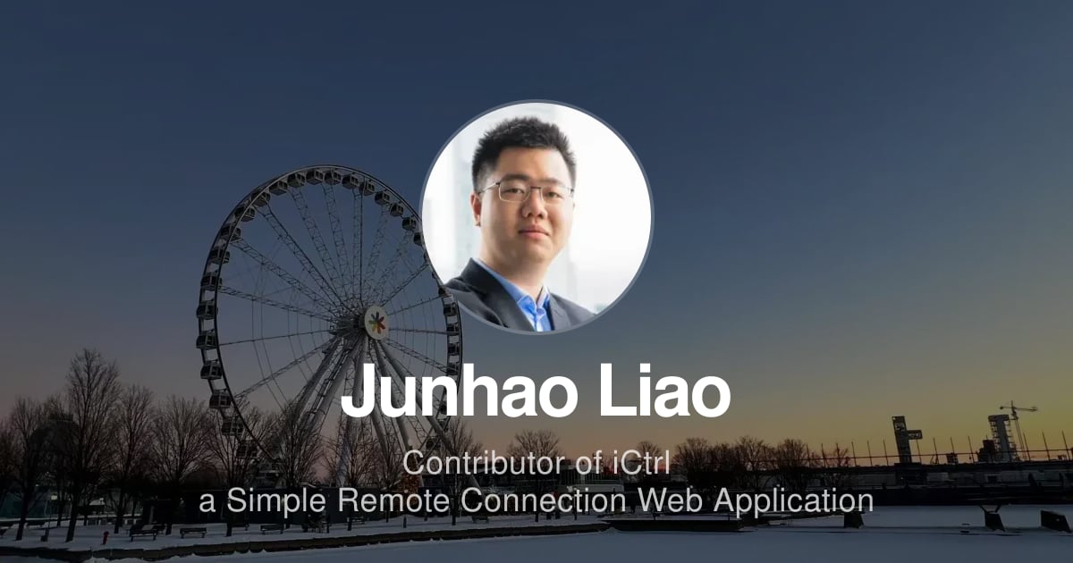 Junhao Liao - Junhao's Personal Website
